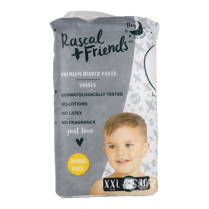 Rascal + Friends Premium Diaper Pants XXL 40pcs | Lazada PH