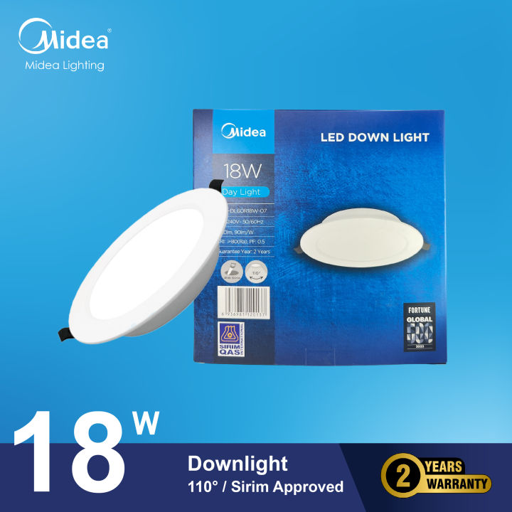 Midea Lighting Downlight Round 6" (18W) | Lazada