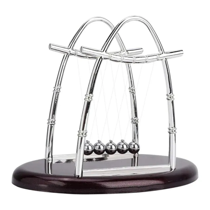 (EBIO) Elliptical 'S Sphere Classic Pendulum Balance Balls Motion Desk ...