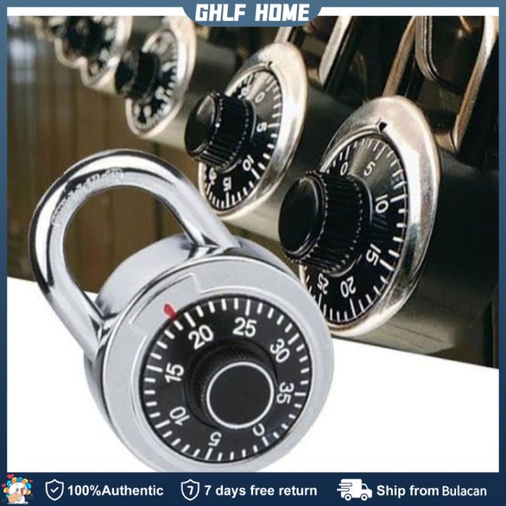 Turntable Portable Combination Password Lock Padlock Dial Number High ...