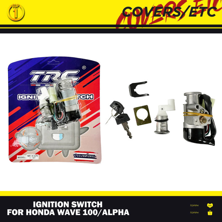 Top1Motorcycle TRC Ignition Switch For Honda Wave 100 / Alpha Anti ...