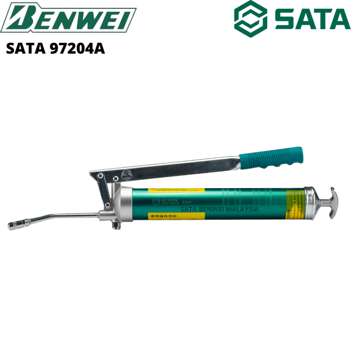 SATA 97204A NEW AIR VENT VALVE GREASE GUN 600CC / MANUAL GREASE PUMP ...