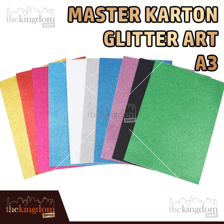 Master Karton Glitter Art A3 Kertas Paper Sparkle | Lazada Indonesia