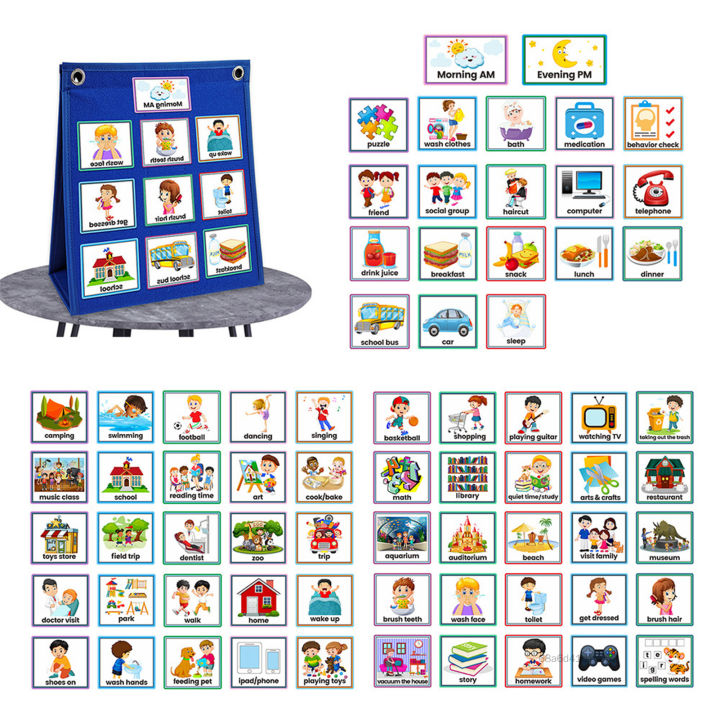 Visual Schedule for Kids Foldable Interactive Visual Schedule for ...
