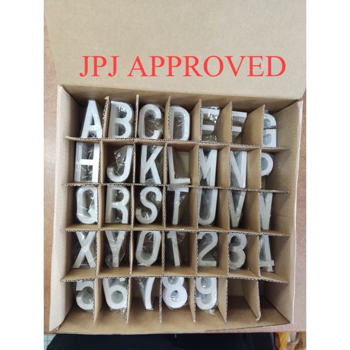 Full Set (Each20pcs x33types) Standard JPJ Car Number Plate White ...