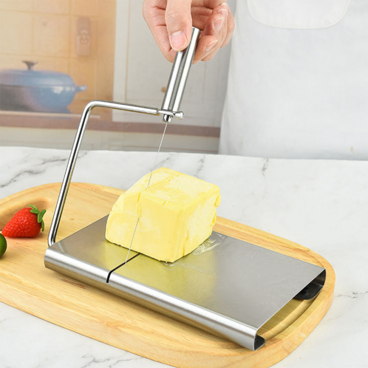 Sausage Ham Cutter Stainless Steel Cheese Slicer Cutting Board With ...