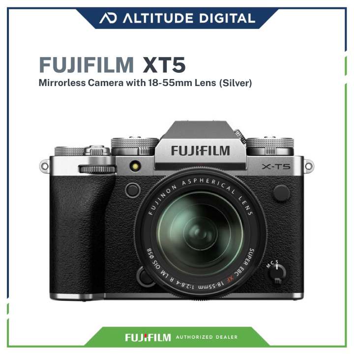 FUJIFILM X-T5 Mirrorless Camera with 18-55mm Lens (Silver) | Lazada PH
