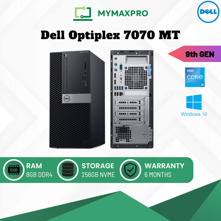 PC i5 Dell Optiplex 7070 MT Intel Core I5 (9th Gen) / 8GB RAM / 256GB ...