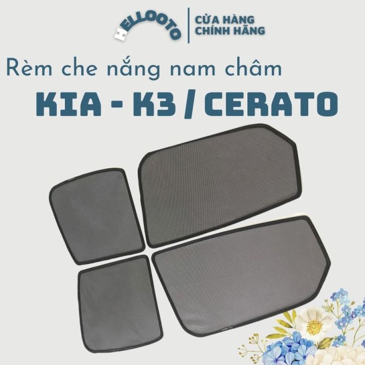 Rèm Che Nắng Nam Châm Xe Kia K3 2021 2022 Bộ 4 Tấm, Khung Rèm Tích Hợp ...