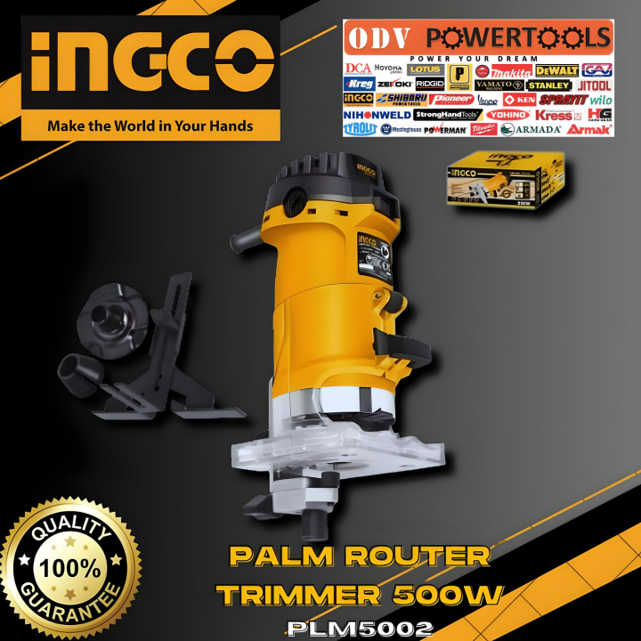Ingco PLM6001 600W Palm Router Trimmer 1/4" ~ ODV POWERTOOLS | Lazada PH