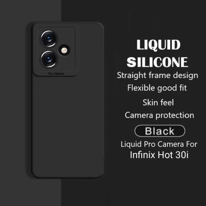 SOFT CASE INFINIX HOT 30i CASE LIQUID SILICONE SLIM PROTECT CAMERA ...