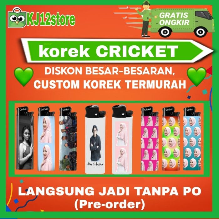 PROMO - Cetak Custom Korek Cricket Full Background - Packing Box ...
