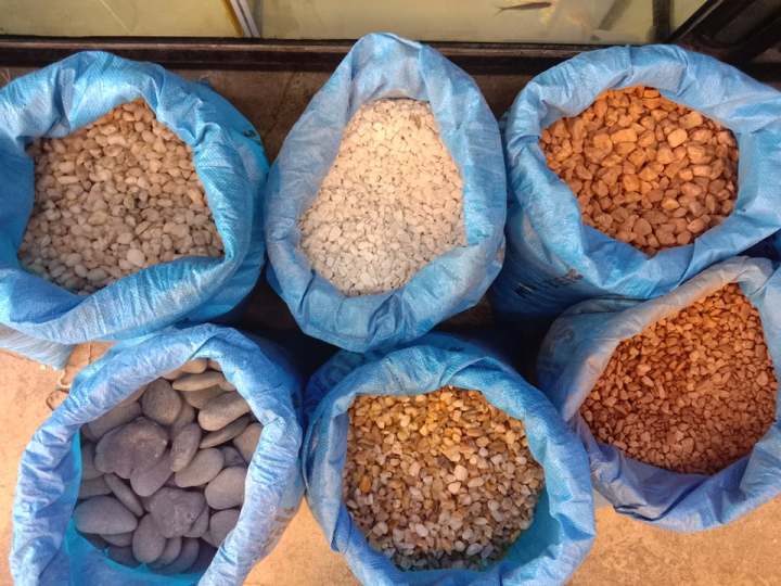 aquarium pebbles rock design aquarium gravel 1kilo and half kilo stone ...