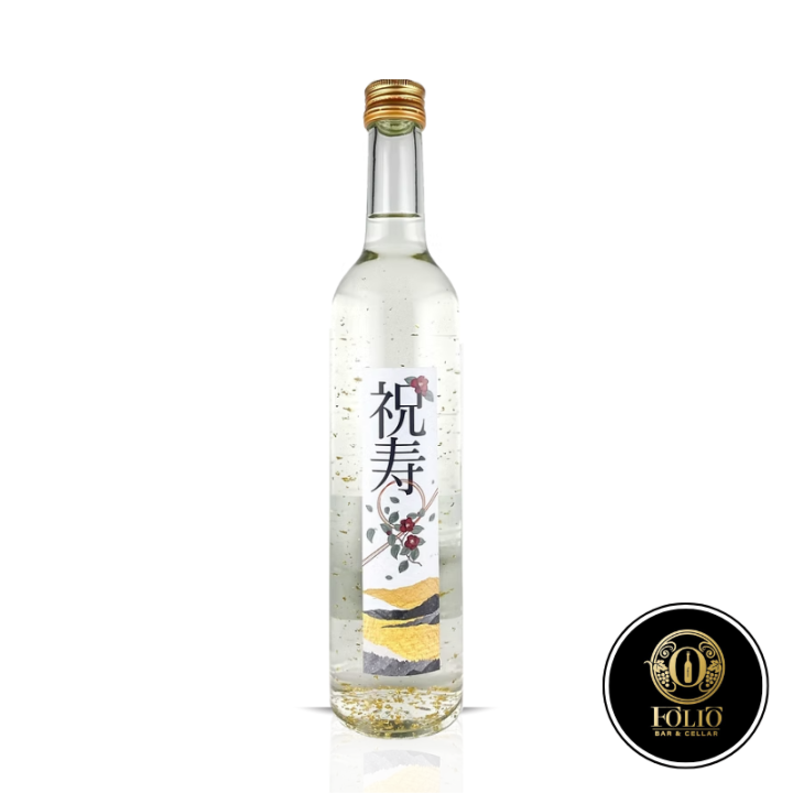 Funasaka Sake Brewery | Contains Gold Leaf Smart Sake Shukuju (Gold ...