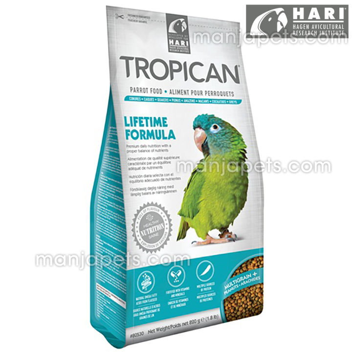 New Tropican Lifetime Formula Granules for Parrots Bird - 1.8kg | Lazada