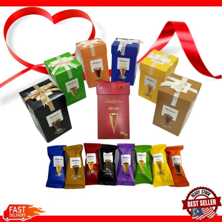 SORBON Mini Cone Mint/Hazelnut Cocoa/Sohan/Coconut/Peanut/Coffee/Dark ...