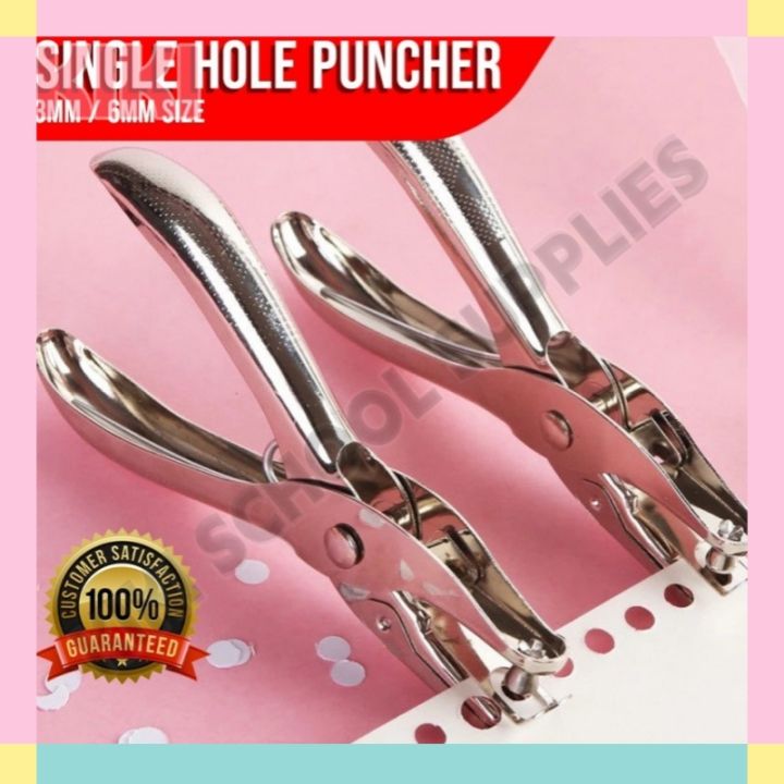 KK Hole Puncher Circle 6MM / 3MM Metal Single Hand Held Ticket Punch ...