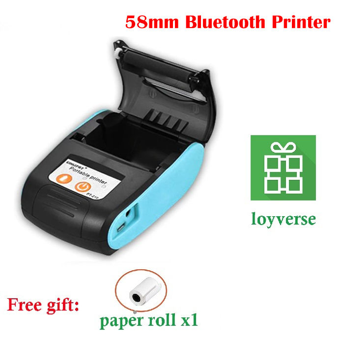 PT210 Bluetooth Thermal Printer Free Pos Software Loyverse | Lazada