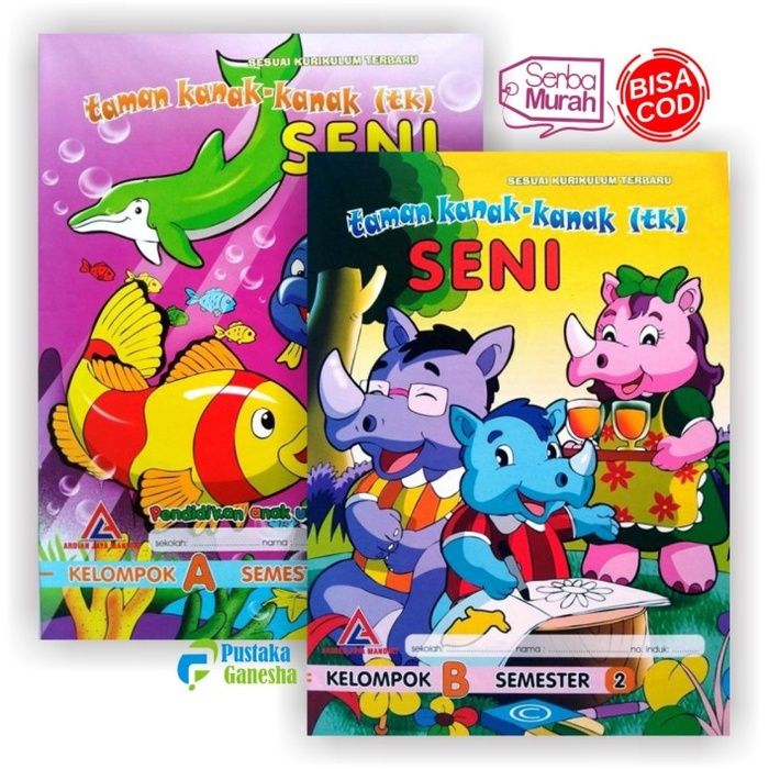 Buku LKS Pendamping TK PAUD Pelajaran Seni Penerbit Ardian Jaya Mandiri ...