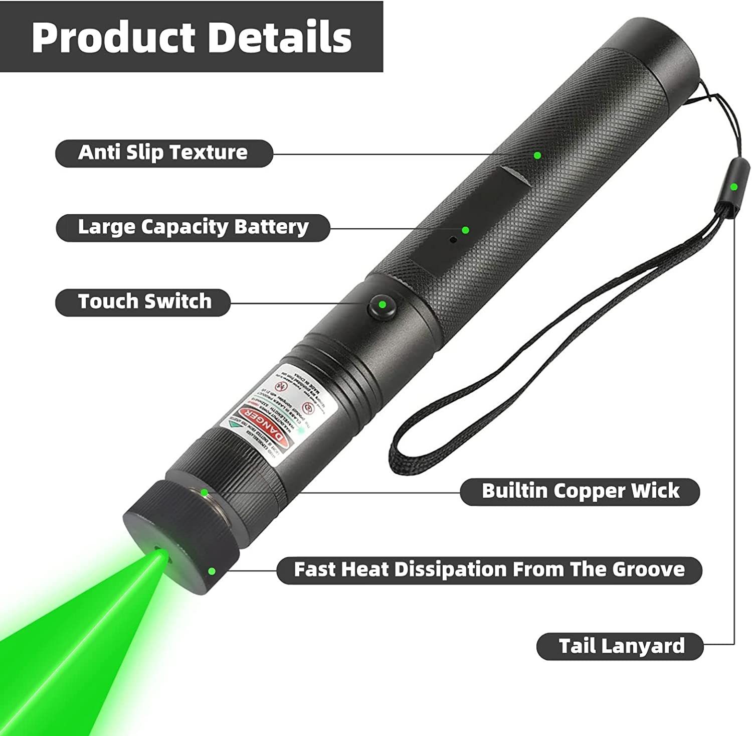 Miễn phí vận chuyển/COD👈K-SABUY Đèn laser siêu mạnh, Đèn pin laser 303 ...