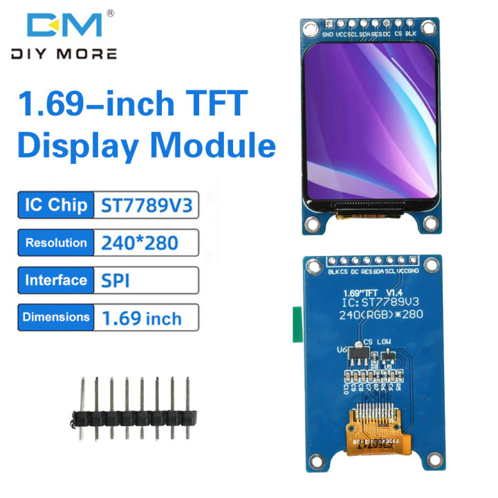 Diymore 1.69-inch màn hình LCD TFT st7789 màn hình nhỏ 240x280 hiển thị ...