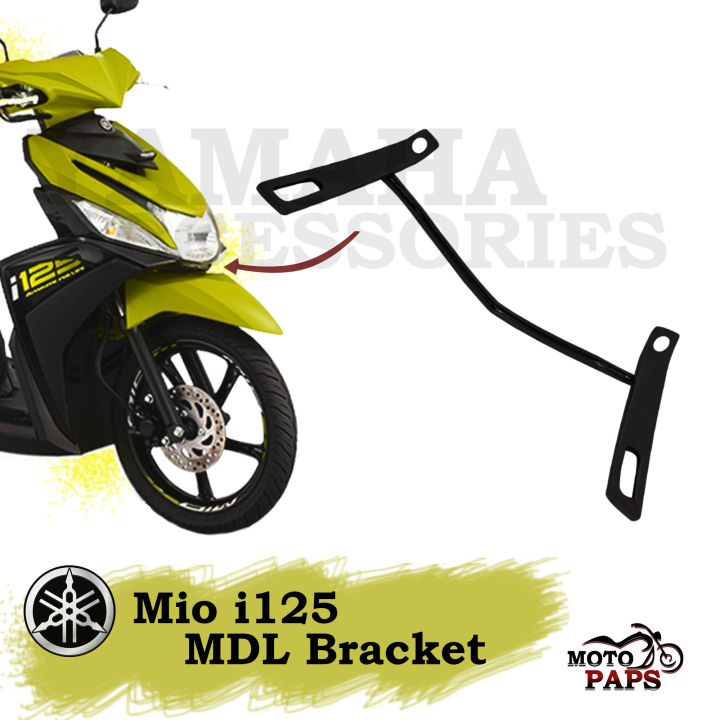 Yamaha Mio i125 MDL Bracket (Black Coated) / M3 Bracket / Mio Bracket ...