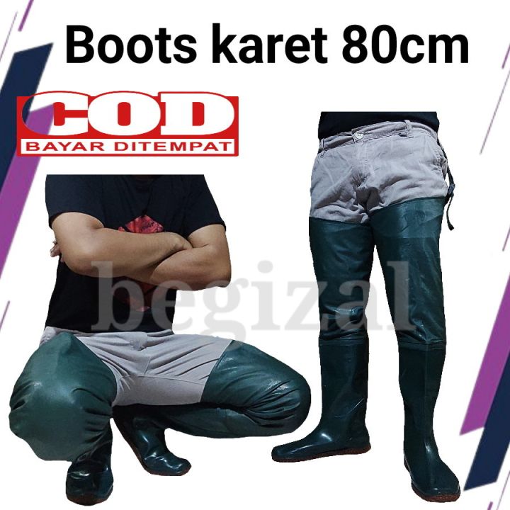 SEPATU BOOT PANJANG PETANI SAWAH ANTI KEONG SEPATU BOT KARET PANJANG ...
