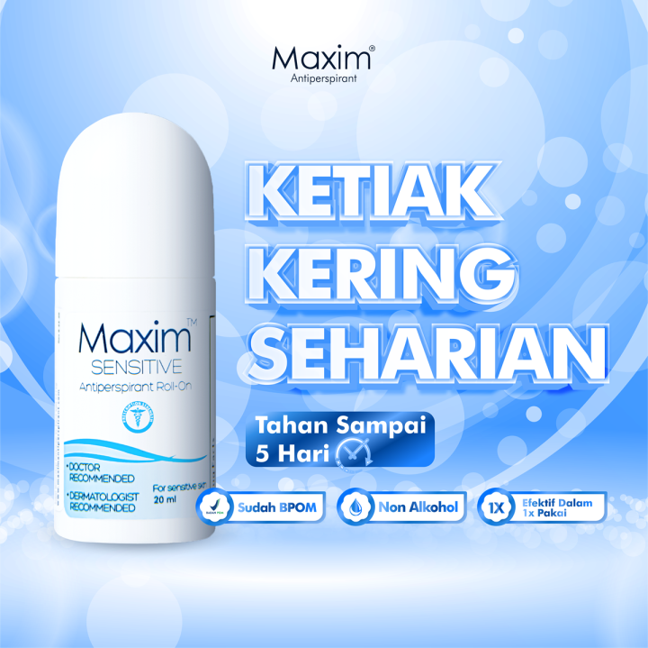 Maxim Antiperspirant 10% Isi 20ml - Solusi untuk Mengatasi Keringat ...