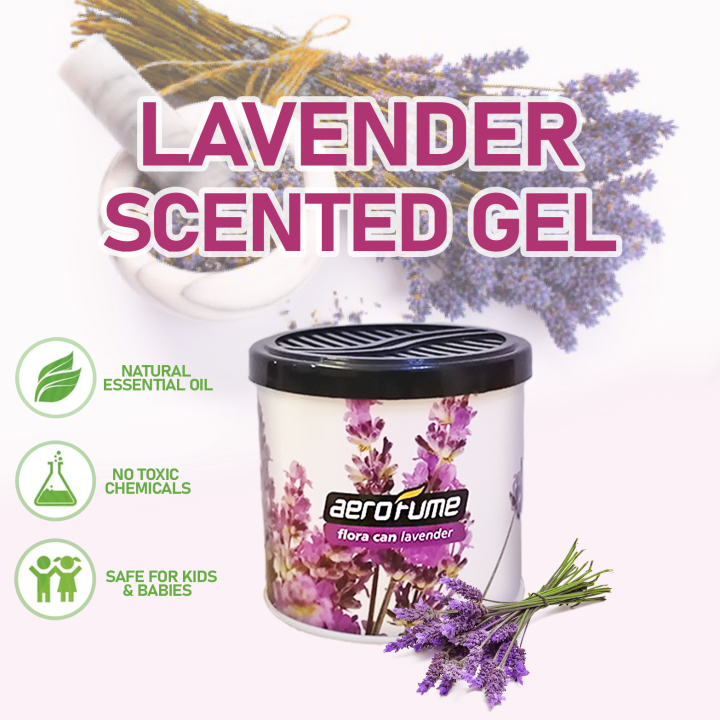 Aerofume Natural Scent Flora Scented Gel (Lavender) 70g Car Perfume Air ...