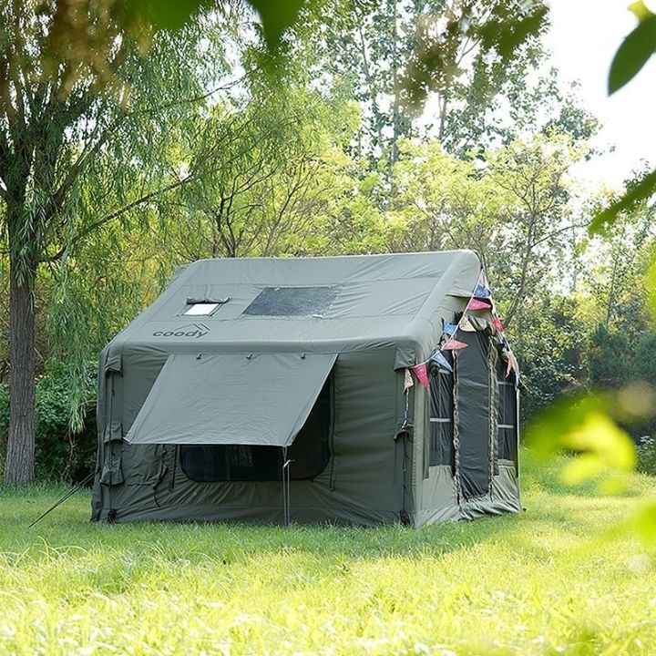 COODY 8 Inflatable Air Tent (Army Green / Black) - Raincover/Flysheet Included | Lazada PH