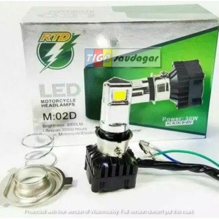 LAMPU DEPAN RTD M02D LED RAYTON HEAD LAMP 3 SISI MATA ORI GARANSI ...