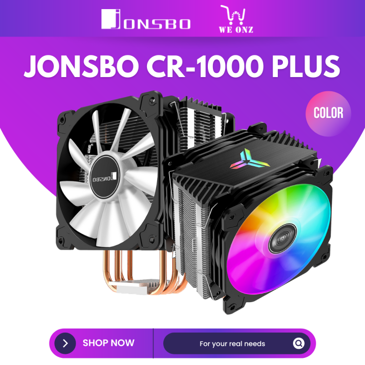 Jonsbo CR-1000 Plus 4 Heat Pipe Dual Fan CPU Cooler Heatsink for Intel ...