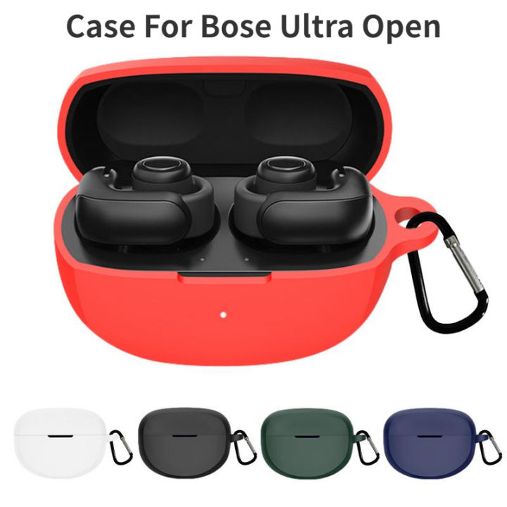For Bose Ultra Open Earbuds Silicone Soft Protective Case with Keychain ...