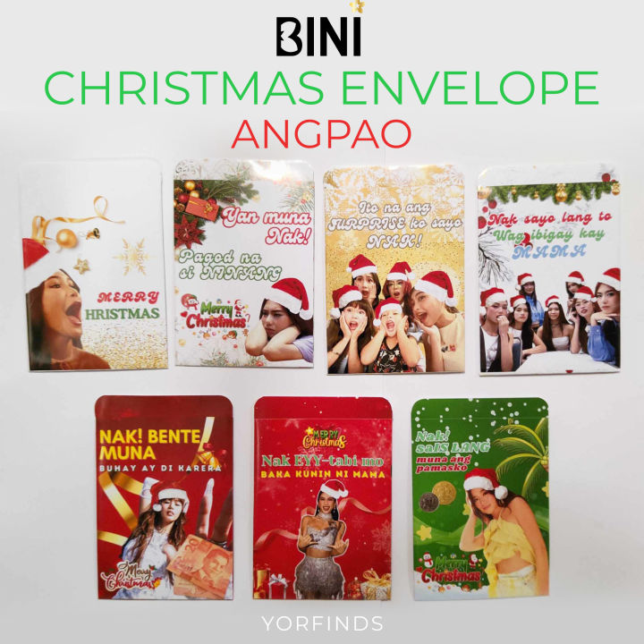 BINI CHRISTMAS ANGPAO / PERSONALIZED CHRISMAST ENVELOPE (OPEN FOR ...