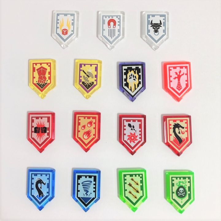 Lego part (ชิ้นส่วนเลโก้) No.22385 pbxxx Tile Modified 2 x 3 Pentagonal ...