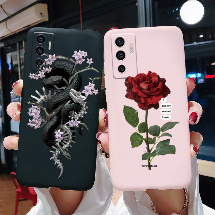 Vivo V23 5G / Vivo V23e 5G Case Soft Silicone Dragon Snake Phone Cover ...