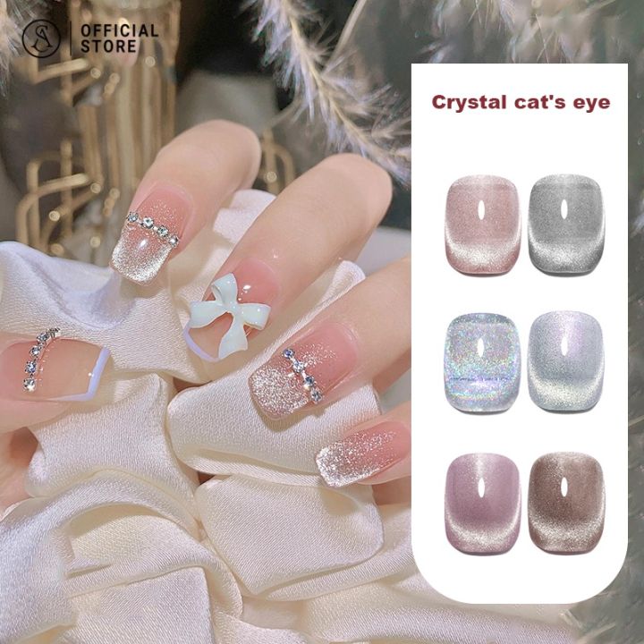 พร้อม ส่ง สีเจลสีทาเล็บเจลลูกแก้ว โฮโลแกรม Annies 10Ml ยาทาเล็บ สีทา ...
