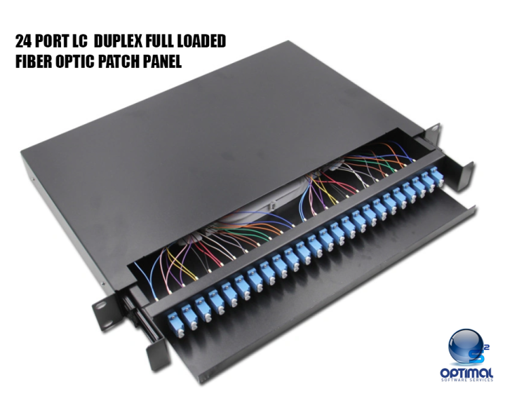 24 port LC duplex Fully LOADED Fiber Optic Patch Panel | Lazada PH