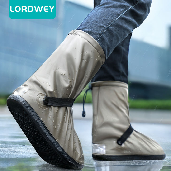 LORDWEY Rain Shoe Cover Creative Waterproof Reusable Motorcycle Cycling ...