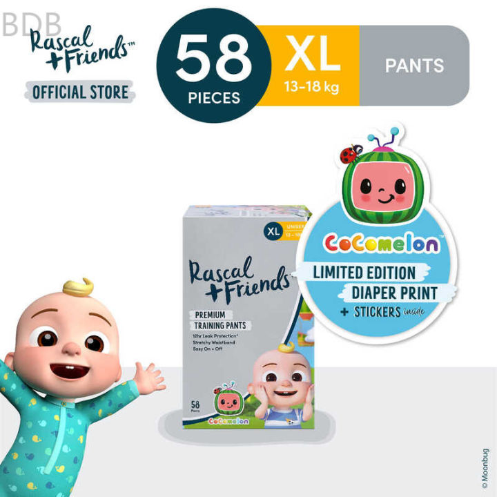 Sweeties Baby Diapers RASCAL + FRIENDS Cocomelon Edition - Pants XL ...