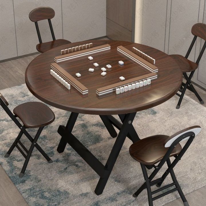 Folding Dining Table. Home Outdoor Folding Portable Round Table ...