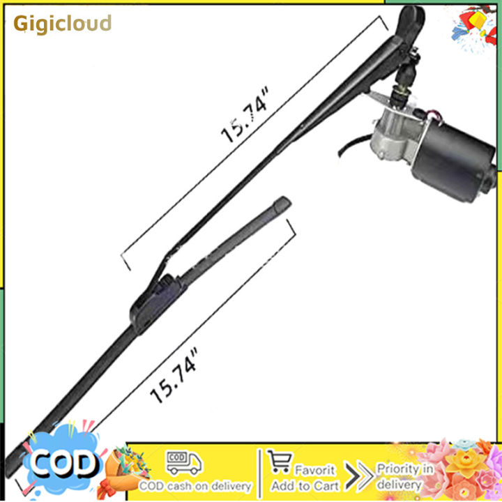 12V Electric Motor UTV Windshield Wiper Kit, 90° Wipe Sweeping Design ...