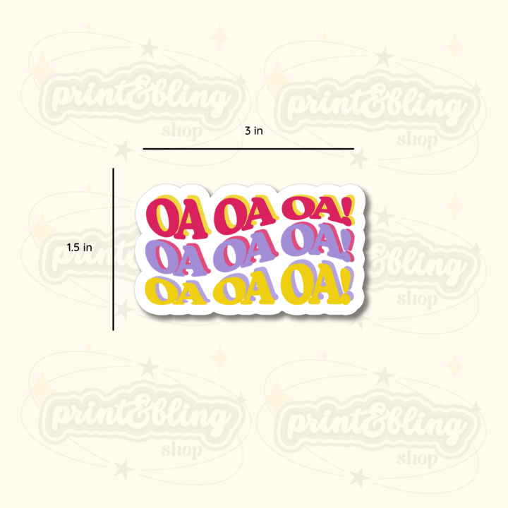 OA Sticker | Vinyl Glossy Laminated Waterproof Stickers | Lazada PH
