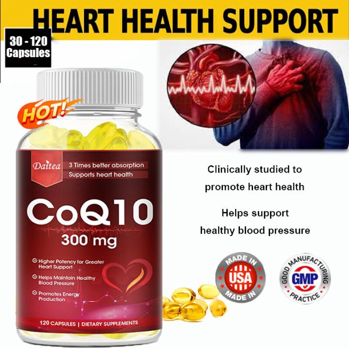 High Potency CoQ10 Softgels, 300 mg bawat isa | Vegetarian at Gluten ...