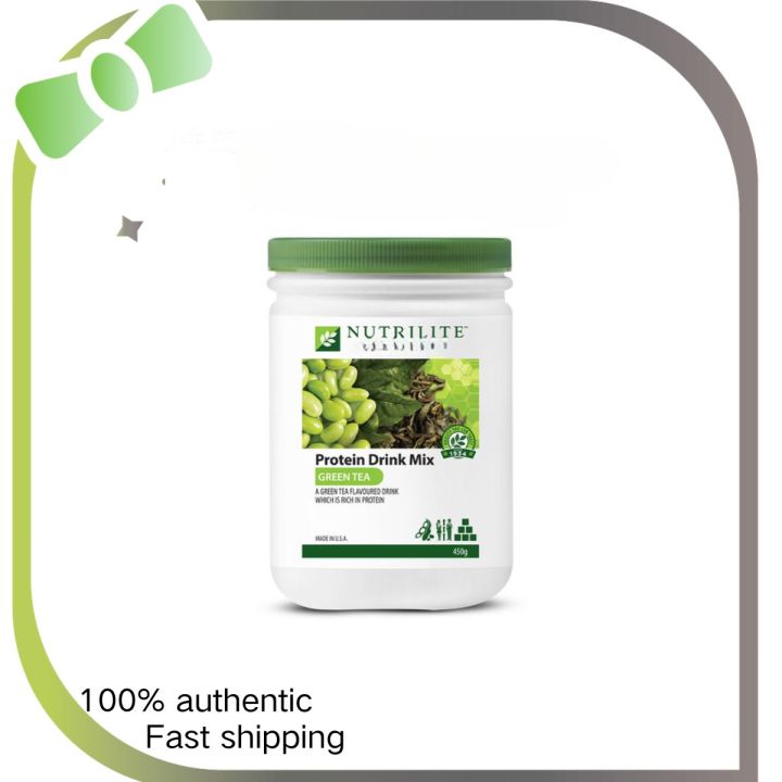 Amway NUTRILITE Soy Protein Drink Mix - Green Tea Flavor (450g ...