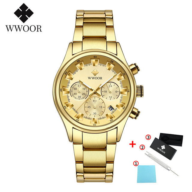 WWOOR Men Watch Waterproof Newest Original Luxury Formal Sports Watches ...