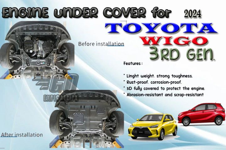 TOYOTA WIGO ENGINE UNDER COVER 2024 3rd Generation / ENGINE COVER FOR ...