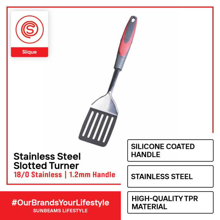 SLIQUE Cooking Utensils Skimmer Ladle Turner Slotted Pasta Spoon ...