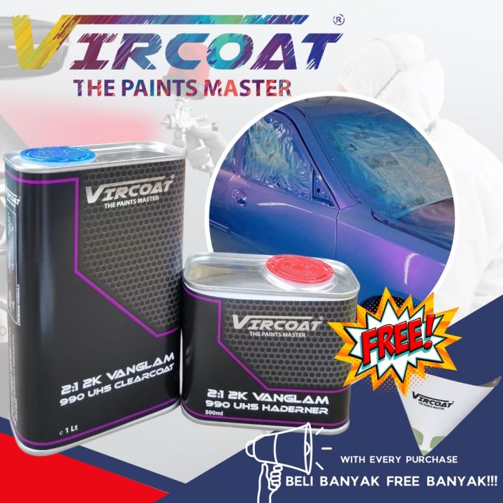 VIRCOAT 2K VanGlam 990 UHS Clearcoat 2:1| 汽车光油 | Lazada