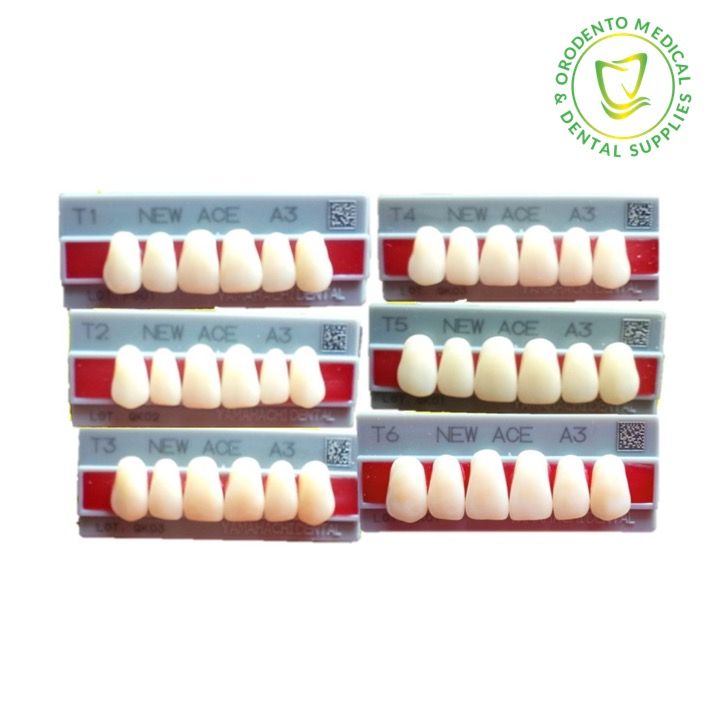 Acrylic Teeth Resin Anterior Shade A3 T1 T2 T3 T4 T5 T6 | Lazada PH
